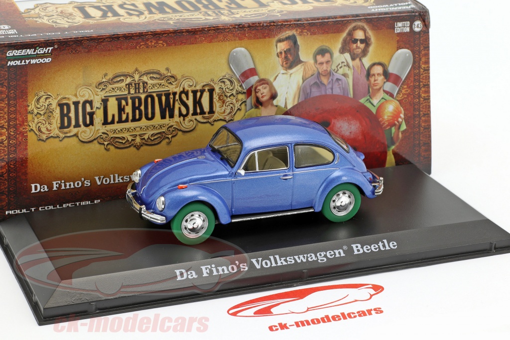 Greenlight 1:43 Da Fino's Volkswagen VW Beetle Movie The Big Lebowski ...