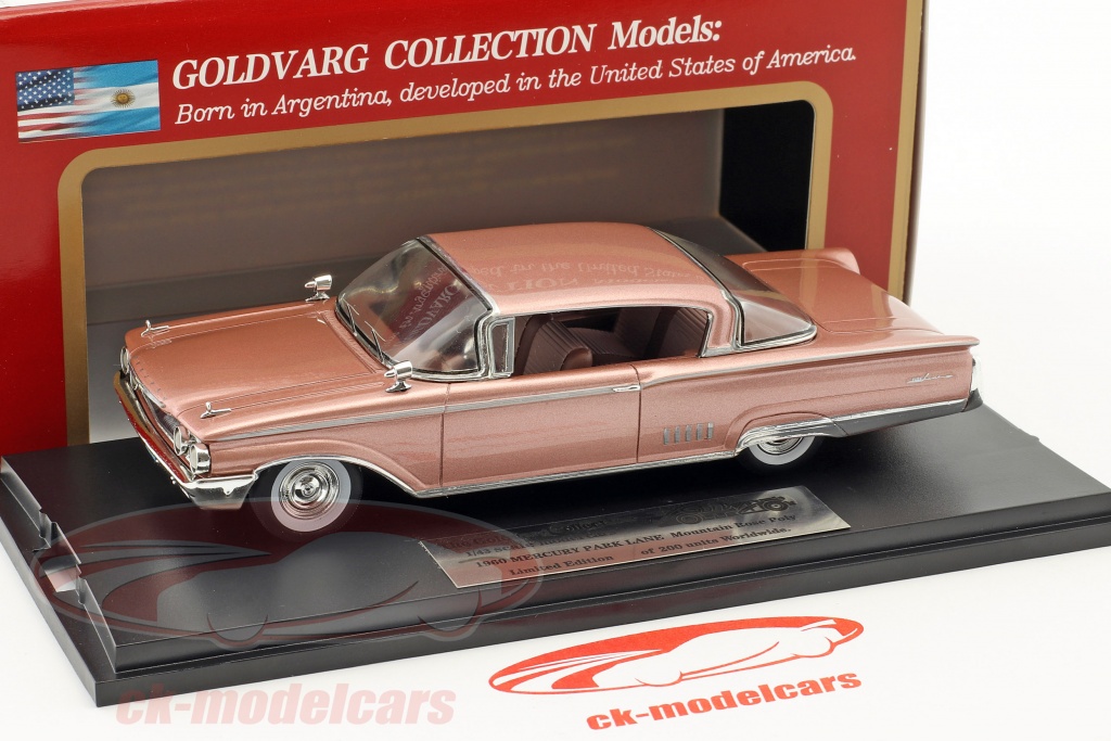 Goldvarg 1:43 Mercury Park Lane year 1960 pink metallic GC-005B / GT ...