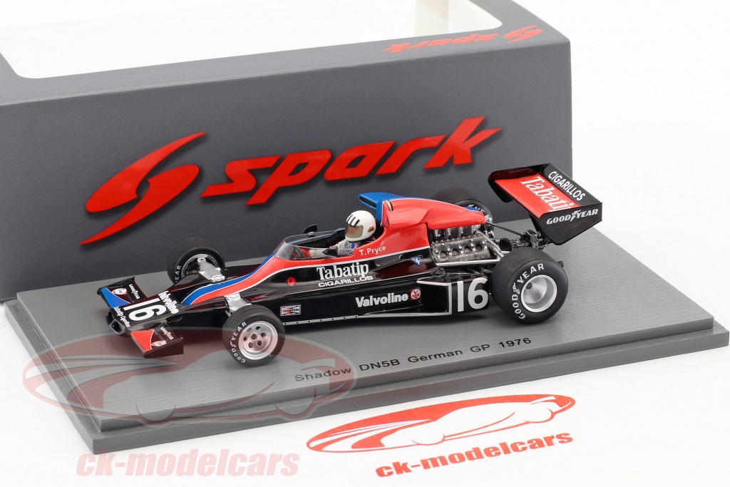Spark 1:43 Tom Pryce Shadow DN5B #16 8th German GP Nürburgring formula ...