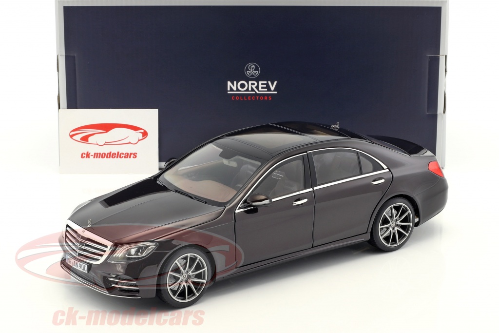 Norev 1:18 Mercedes-Benz S-Klasse AMG-Line Baujahr 2018 rubin schwarz ...