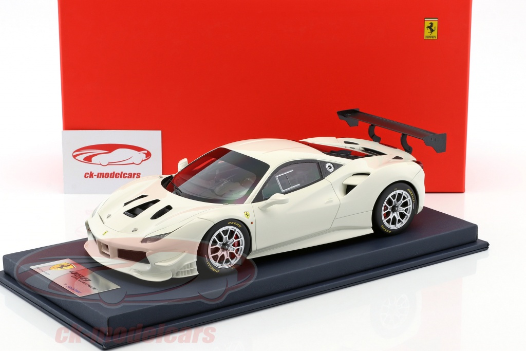 LookSmart 1:18 Ferrari 488 Challenge avus white with showcase LS18 ...