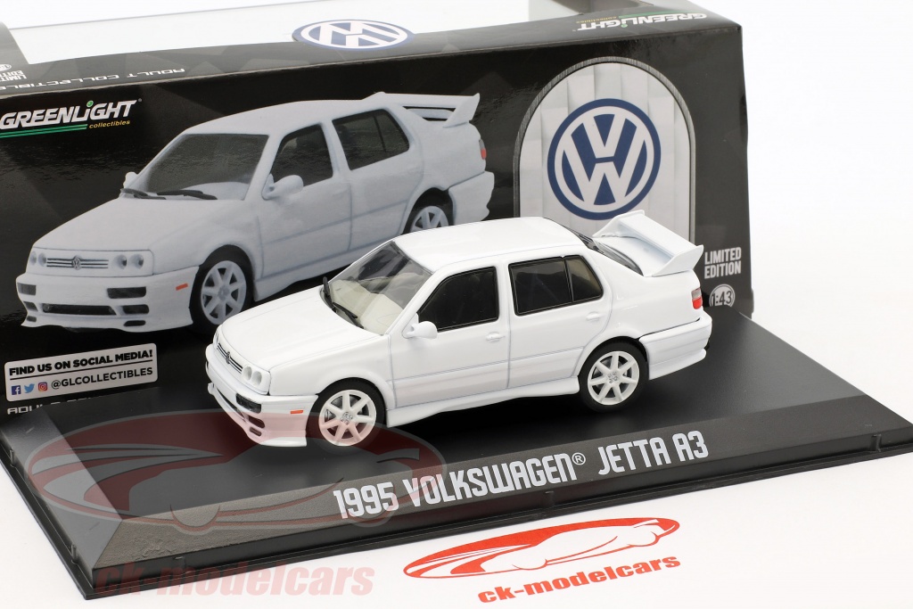 Greenlight 1:43 Volkswagen VW Jetta A3 year 1995 white 86322 model car ...