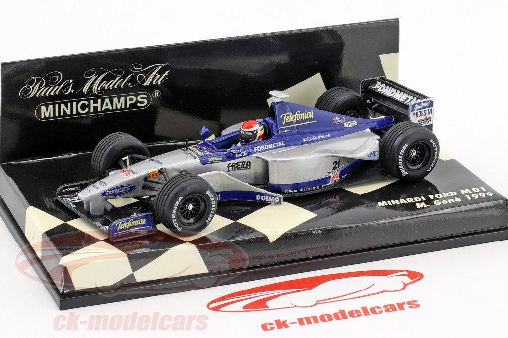 Minichamps 1:43 Marc Gene Minardi Ford M01 #21 formula 1 1999 430990021 ...