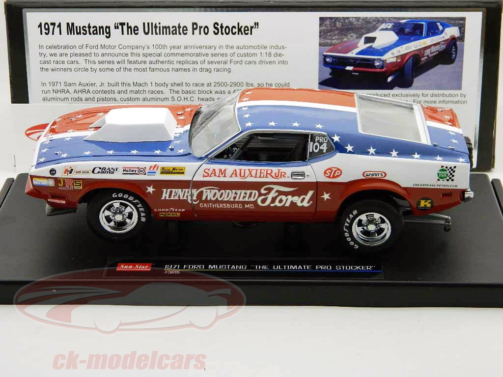 Sun Star Models 1:18 Ford Mustang The Ultimate Pro Stocker 1971 Sun ...