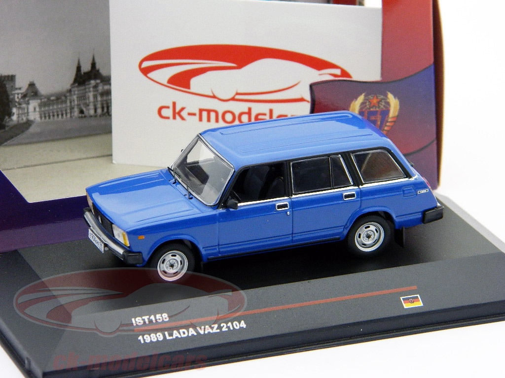 Ixo 1:43 VAZ Lada 2104 1989 blue 367.908.3 model car 367.908.3 9580015501583