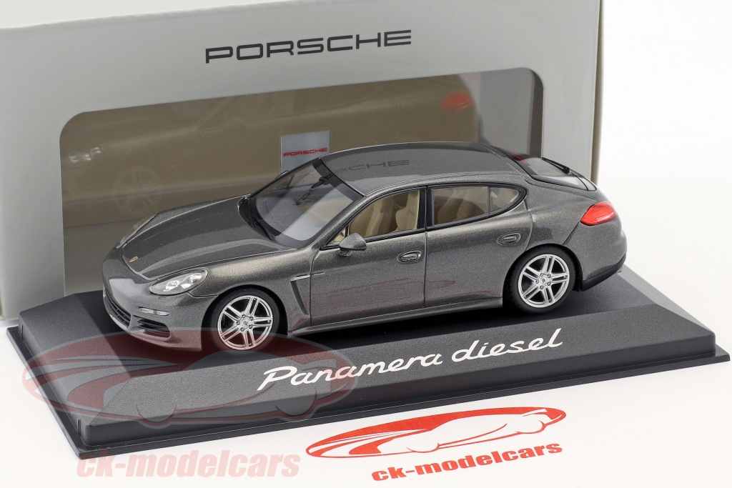 Minichamps 1:43 Porsche Panamera Diesel year 2014 agate gray ...