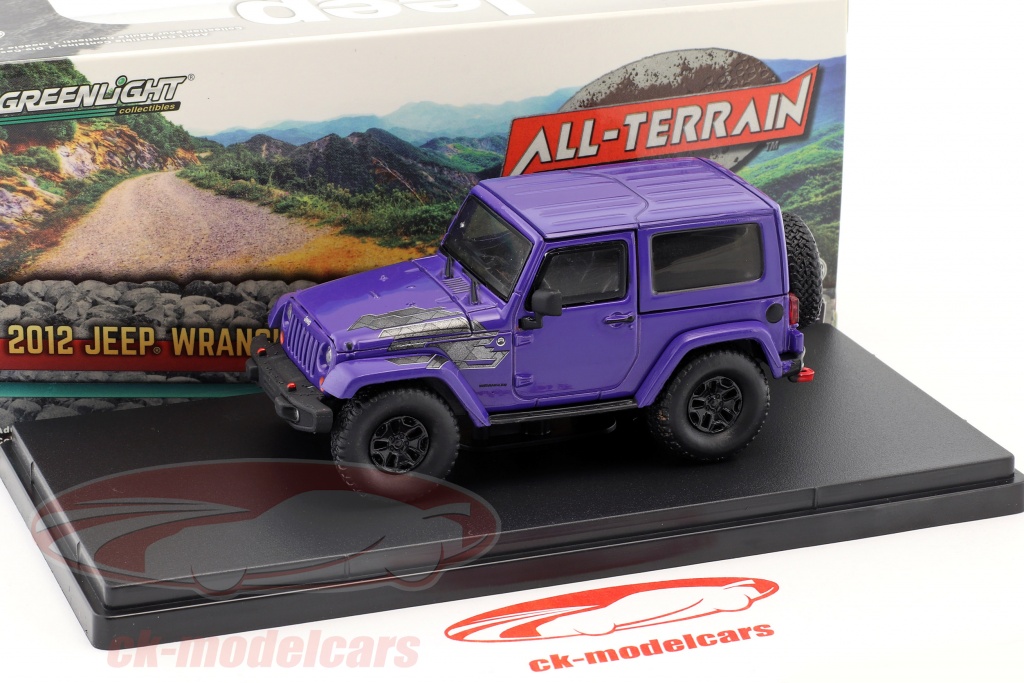 Greenlight 1:43 Jeep Wrangler All Terrain winter Edition 2017 purple ...