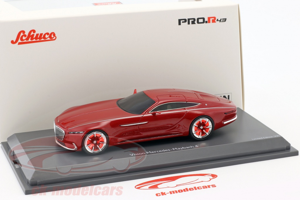 Schuco 1:43 Mercedes-Benz Maybach Vision 6 Coupe rot 450897800 ...