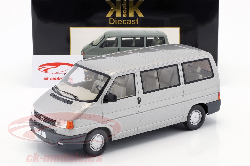 KK-Scale 1:18 Volkswagen VW T4 Bus Caravelle Baujahr 1992 grau metallic ...