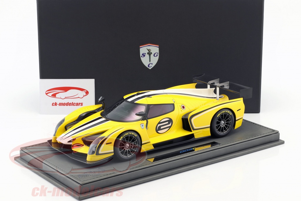 BBR Models 1:18 Glickenhaus SCG 003C motor Show Geneva 2015 yellow ...