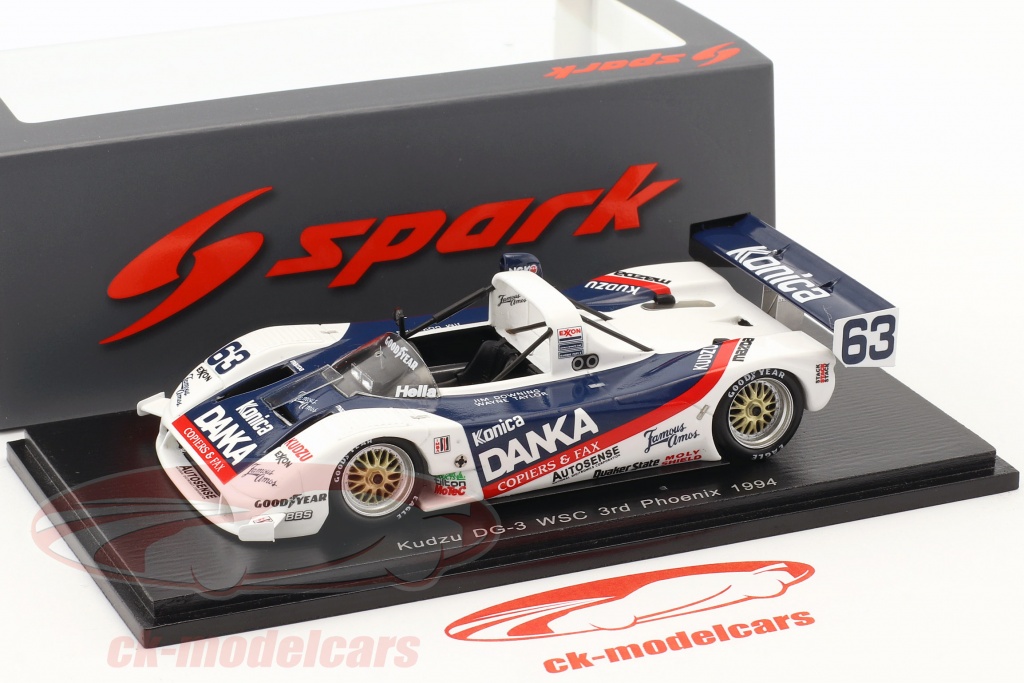 Spark 1:43 Kudzu DG-3 WSC #63 3rd 2h Phoenix 1994 Pace, Taylor S7301 ...