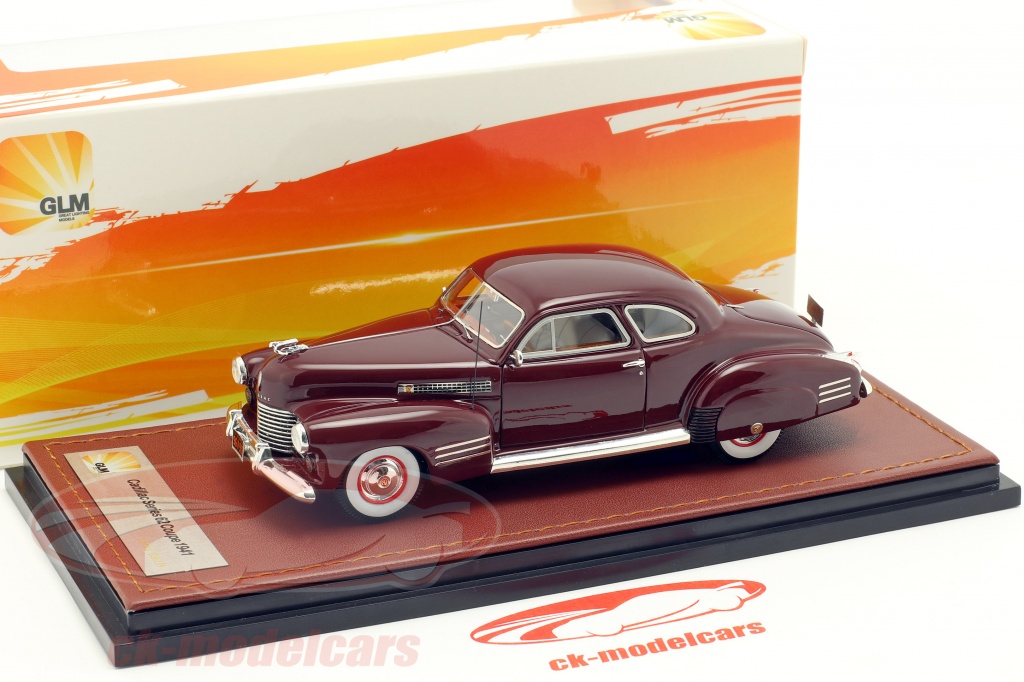 Great Lighting Models 1:43 Cadillac Series 62 coupe year 1942 dark red ...