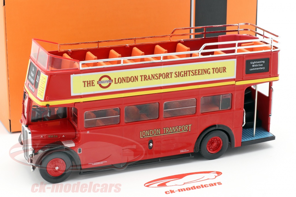 Ixo 1:43 AEC Regent RT Open Top London Sightseeing 築 1950 赤 BUS018 モデル ...