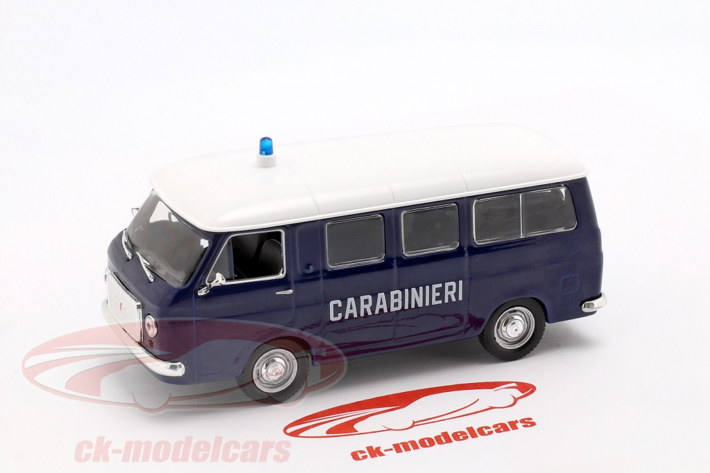 Altaya 1:43 Fiat 238 Minivan Carabinieri blue / white in Blister ...