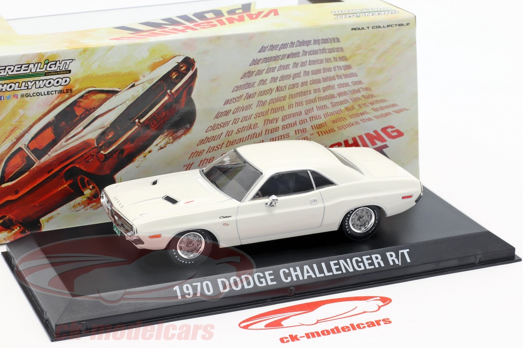 Greenlight 1:43 Dodge Challenger R/T year 1970 movie Vanishing Point ...