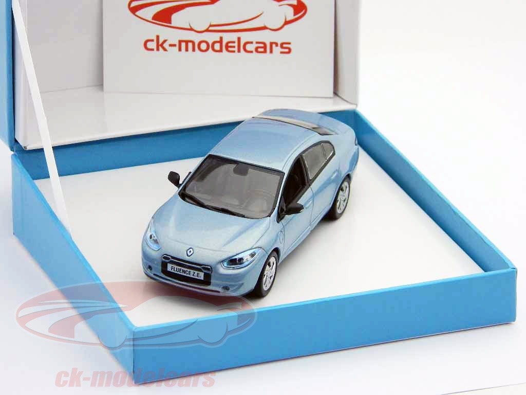 Norev 1:43 Renault Fluence Z.E. Electrique Bj. 2011 light blue metallic ...