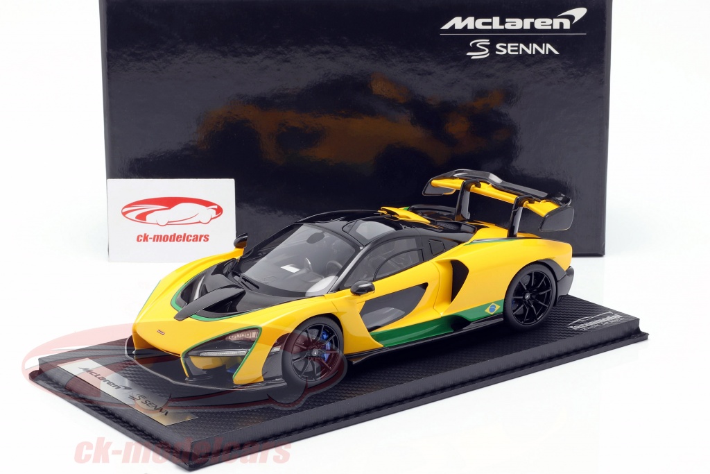 Tecnomodel 1:18 McLaren Senna year 2018 Brazil Colour Version with ...