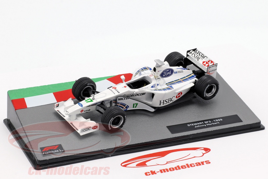 Altaya 1:43 Johnny Herbert Stewart SF3 #17 formula 1 1999 CK55364 model ...