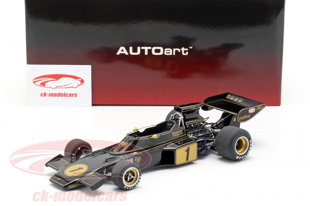AUTOart 1:18 Emerson Fittipaldi Lotus 72E #1 formula 1 1973 87327 model ...