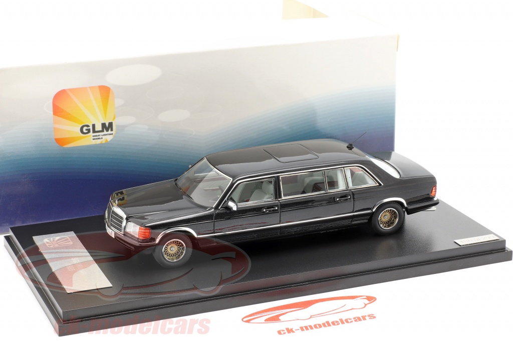 Great Lighting Models 1:43 Mercedes-Benz W126 SGS Royal LWB 年 1985 ブラック ...