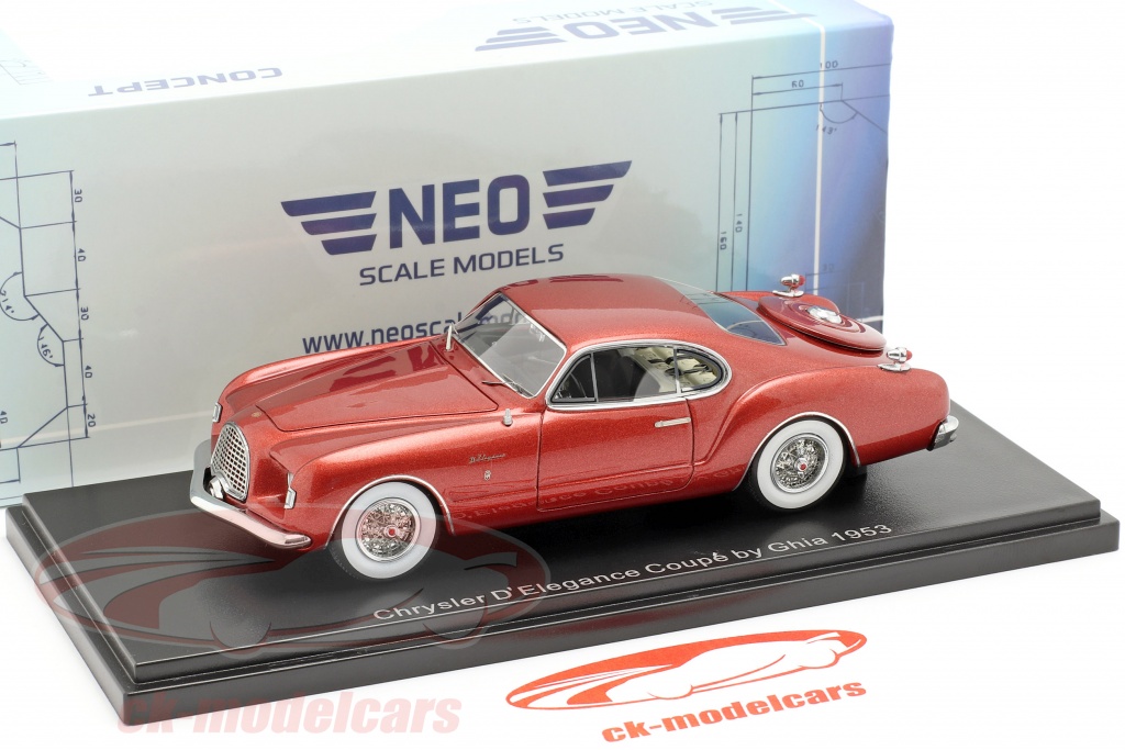 Neo 1:43 Chrysler D´Elegance Coupé by Ghia Concept Year 1953 red ...