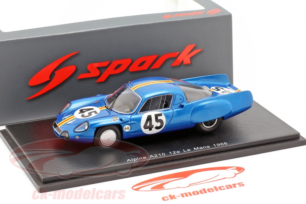 Spark 1:43 Alpine A210 #45 24h LeMans 1966 G. Verrier, R. Bouharde ...