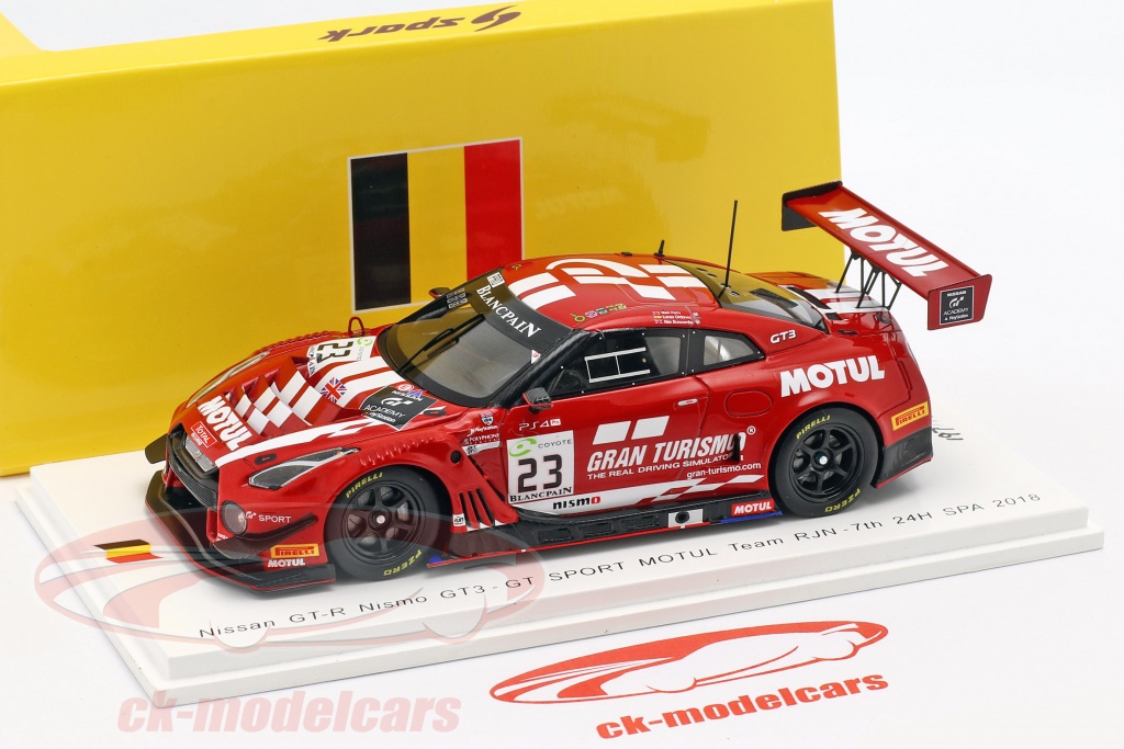 Spark 1:43 Nissan GT-R Nismo GT3 #23 7th 24h Spa 2018 Buncombe, Ordonez ...