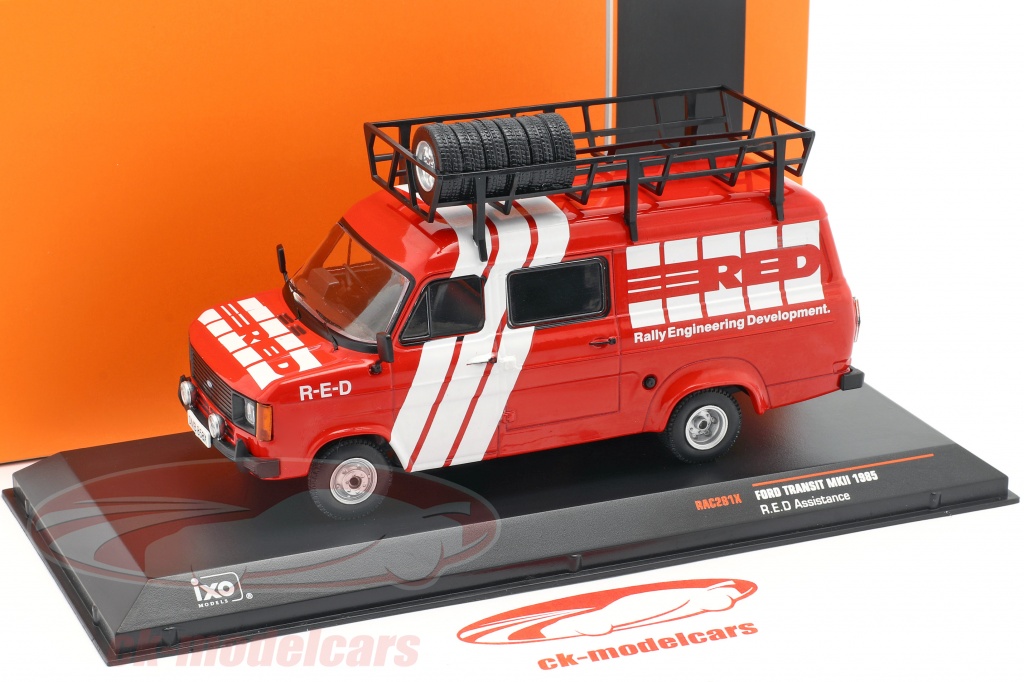 Ixo 1:43 Ford Transit MK II year Rallye Assistance R.E.D. 1985 red ...