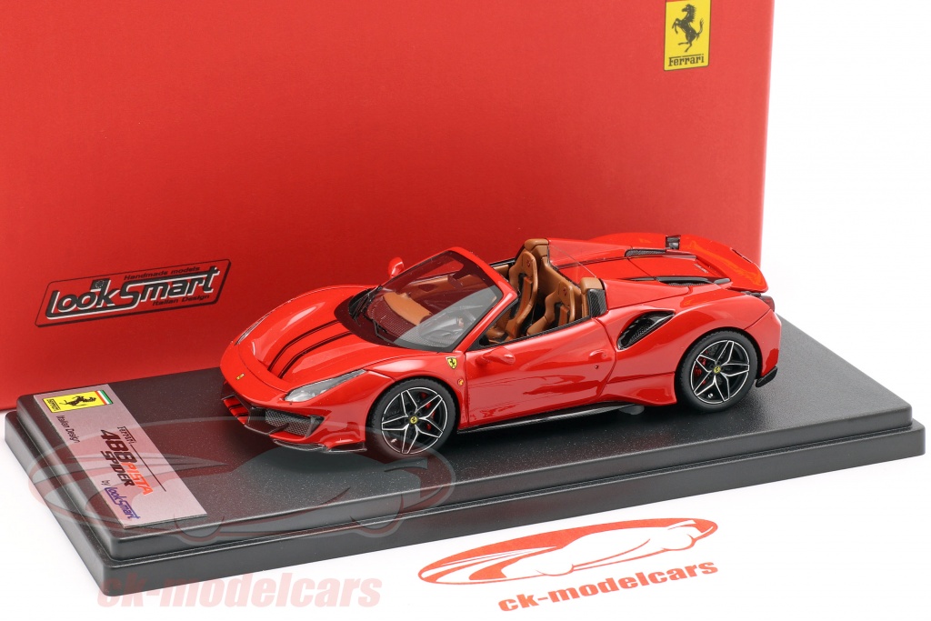 LookSmart 1:43 Ferrari 488 Pista Spider 築 2018 corsa 赤 LS496B モデル 車 LS496B
