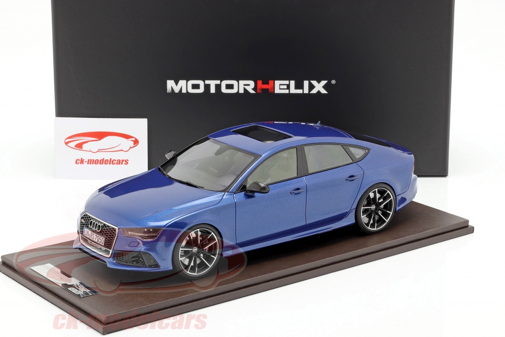 MotorHelix 1:18 Audi RS7 Sportback Performance 築 2016 セパン ブルー MH003SPB ...