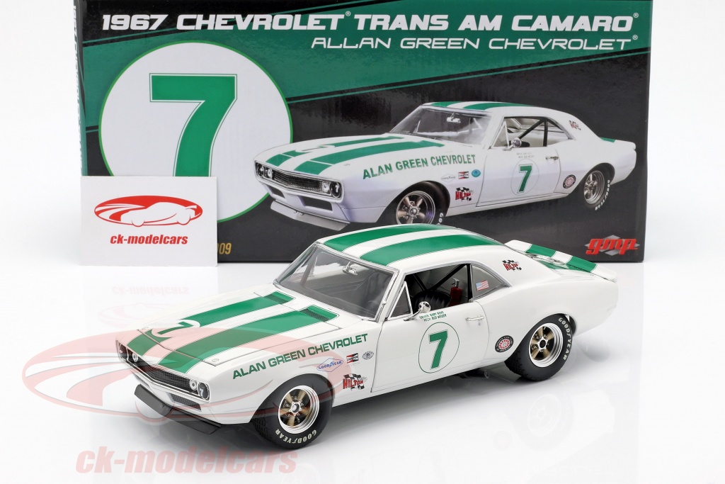 GMP 1:18 Chevrolet Camaro Z/28 #7 Trans Am 1967 Alan Green Chevrolet ...