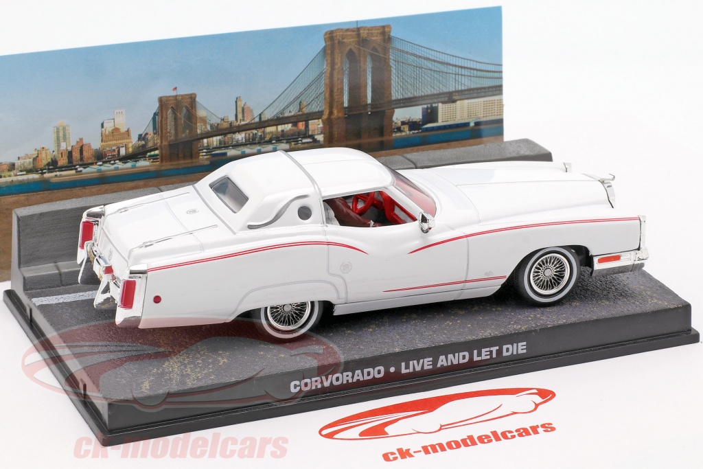 Ixo 1:43 Corvorado James Bond Movie Car live and let die white DY022 ...