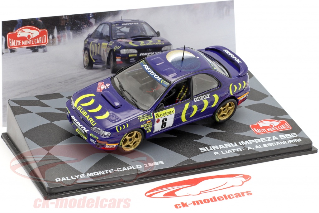 Altaya 1:43 Subaru Impreza 555 #6 octavo Rallye Monte Carlo 1995 Liatti ...