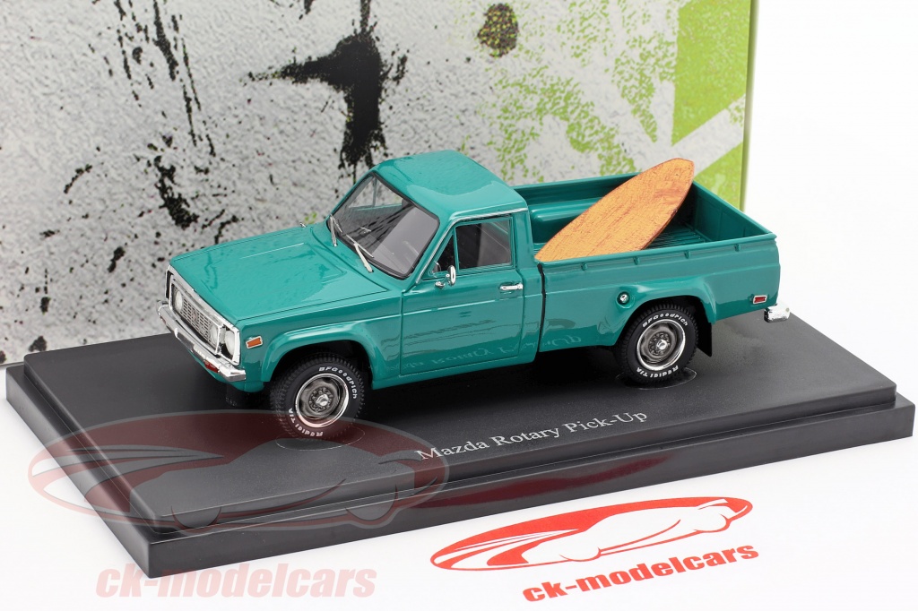 AutoCult 1:43 Mazda Rotary Pick-Up year 1974 dark turquoise 08012 model ...