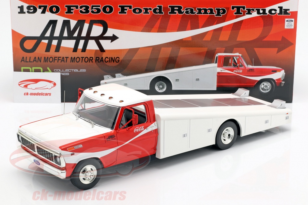 GMP 1:18 Ford F350 Ramp Truck 1970 Alan Moffat Racing red / white ...