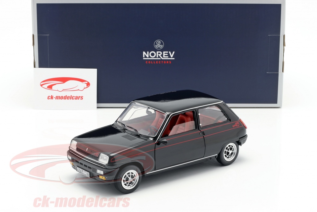 Norev 1:18 Renault 5 Alpine year 1976 black 185114 model car 185114 ...