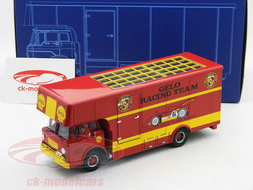 Exoto 1:43 Ford C Type Race Car Transporter Porsche 917/10 Gelo Racing ...