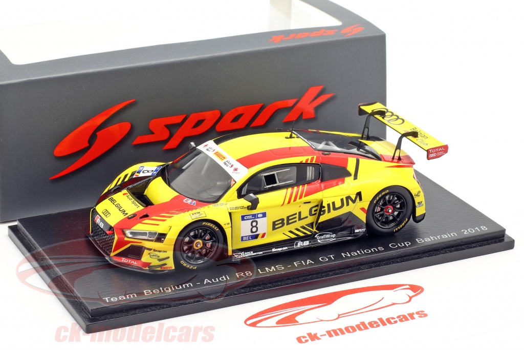 Spark 1:43 Audi R8 LMS #8 FIA Nations Cup Bahrain 2018 S6308 モデル 車 ...