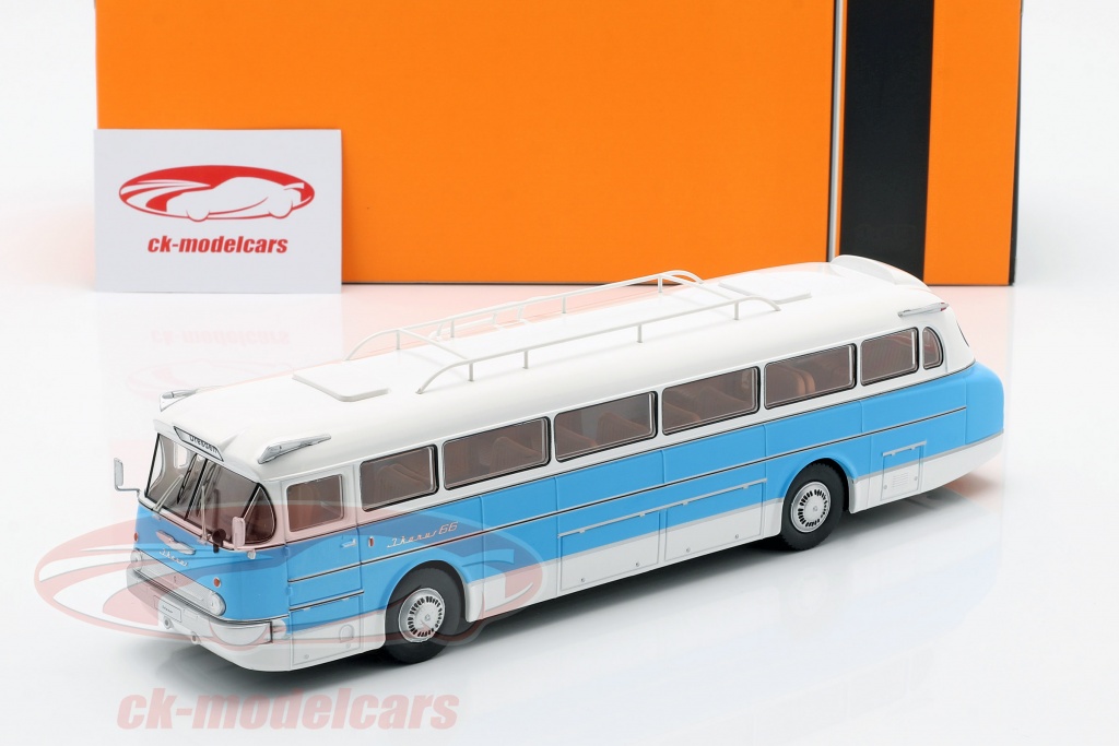 Ixo 1:43 Ikarus 66 bus year 1972 blue / white BUS022 model car BUS022 4895102327133