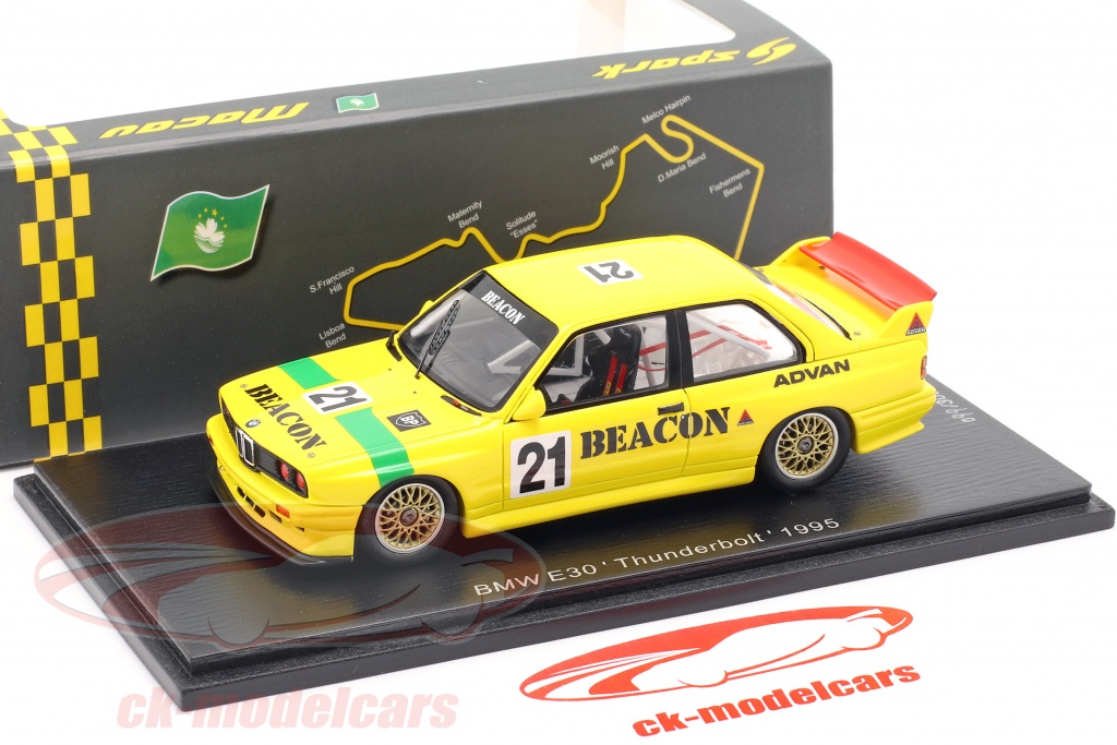Spark 1:43 BMW M3 (E30) #21 Thunderbolt SA186 modèle voiture SA186 ...