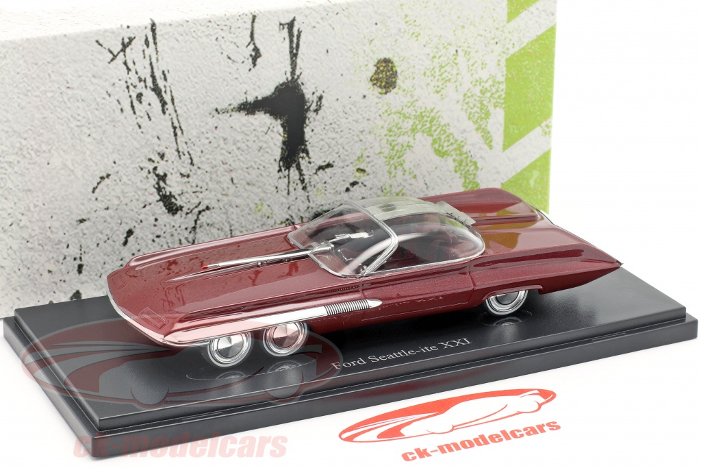 AutoCult 1:43 Ford Seattle-ite XXI year 1962 dark red 06037 model car 06037