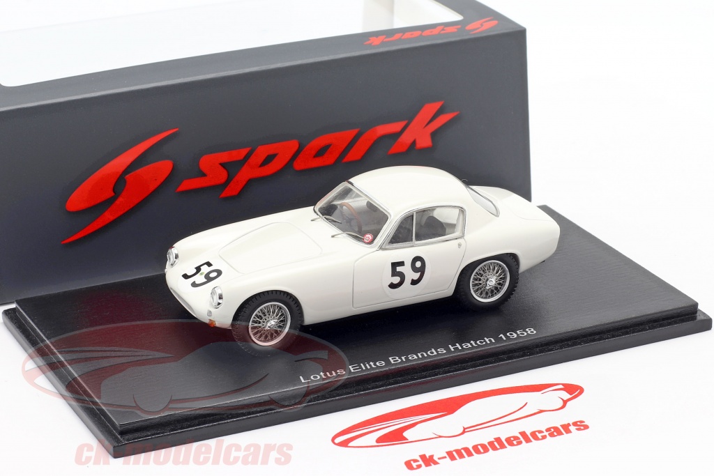 Spark 1:43 Lotus Elite #59 2nd National Brands Hatch 1958 Jim Clark ...
