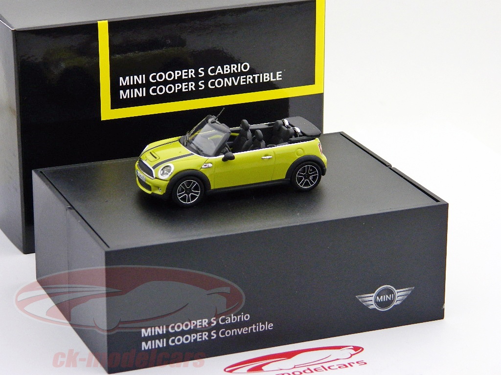 AUTOart 1:43 Mini Cooper Convertible yellow 3342 model car 3342 80422148813