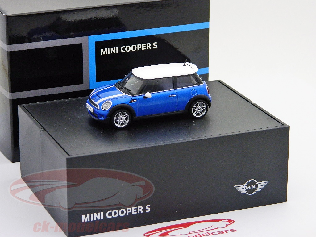 AUTOart 1:43 Mini Cooper S blue 3344 model car 3344 80420410395