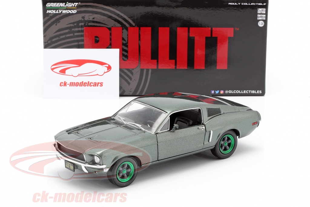 Greenlight 1:24 Ford Mustang GT year 1968 Movie Bullitt (1968) green ...