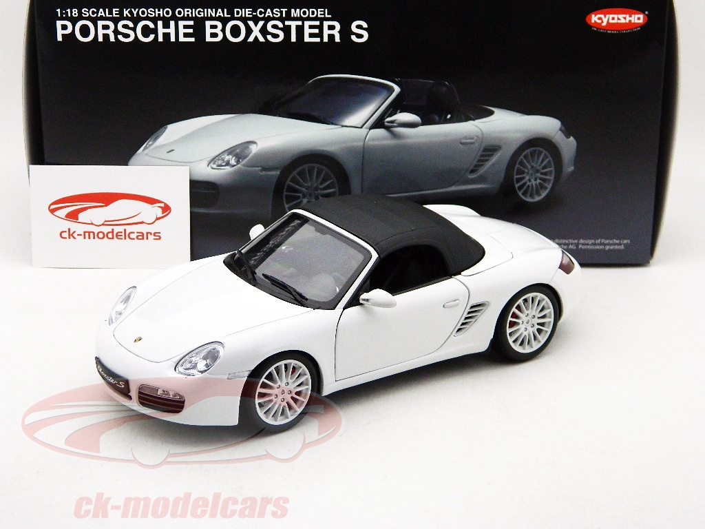 Kyosho 1:18 Porsche Boxster S white 08382W model car 08382W 4548565146109