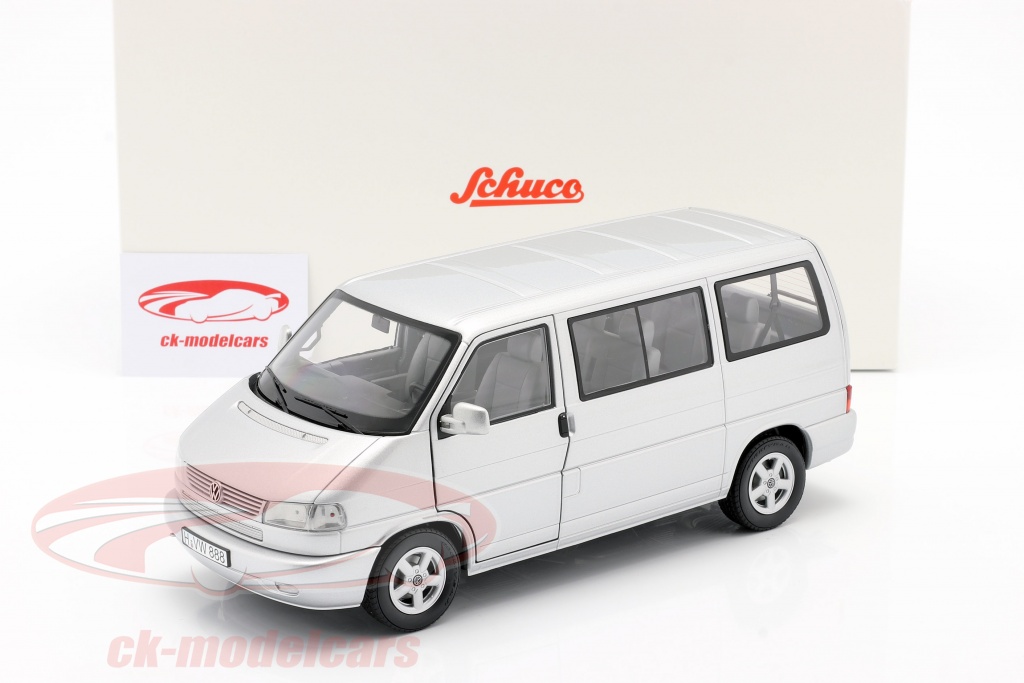 Schuco 1:18 Volkswagen VW T4b Caravelle silber 450041500 Modellauto ...