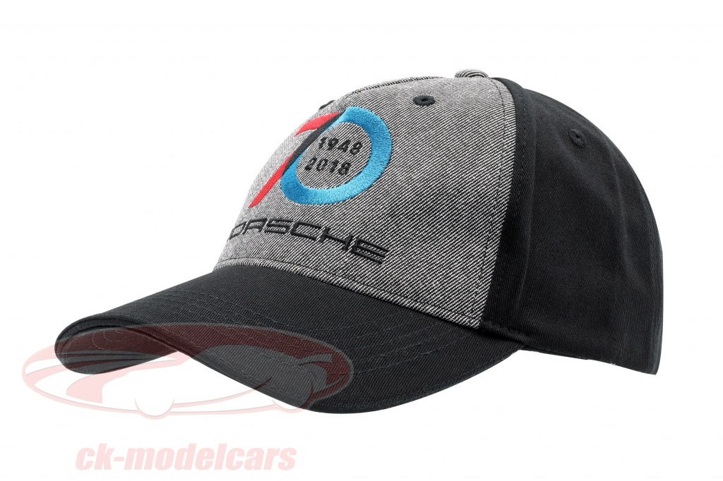 Porsche Baseball-Cap 70 Años Porsche 1948 - 2018 negro / gris ...