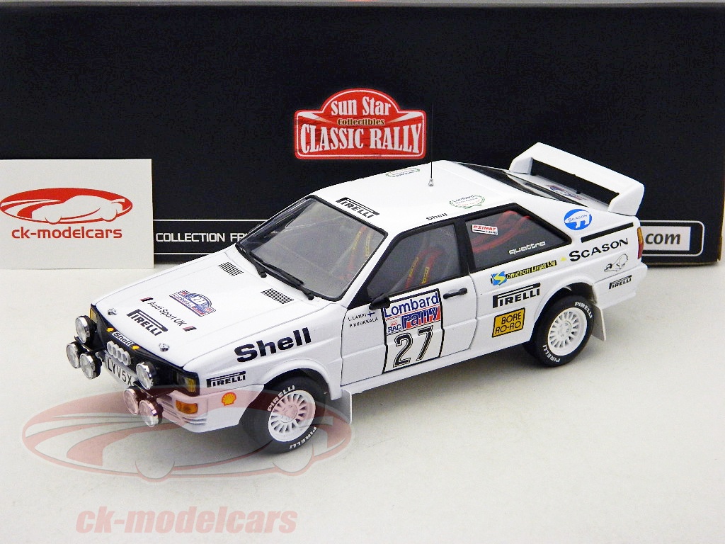 Sun Star Models 1:18 Audi Quattro N° 27 Lampi, Lombard RAC Rally 1982 ...