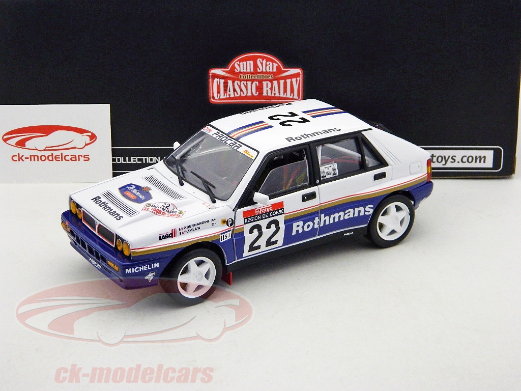 Sun Star Models 1:18 Lancia Delta HF Integrale #22 Bernardini Rally ...